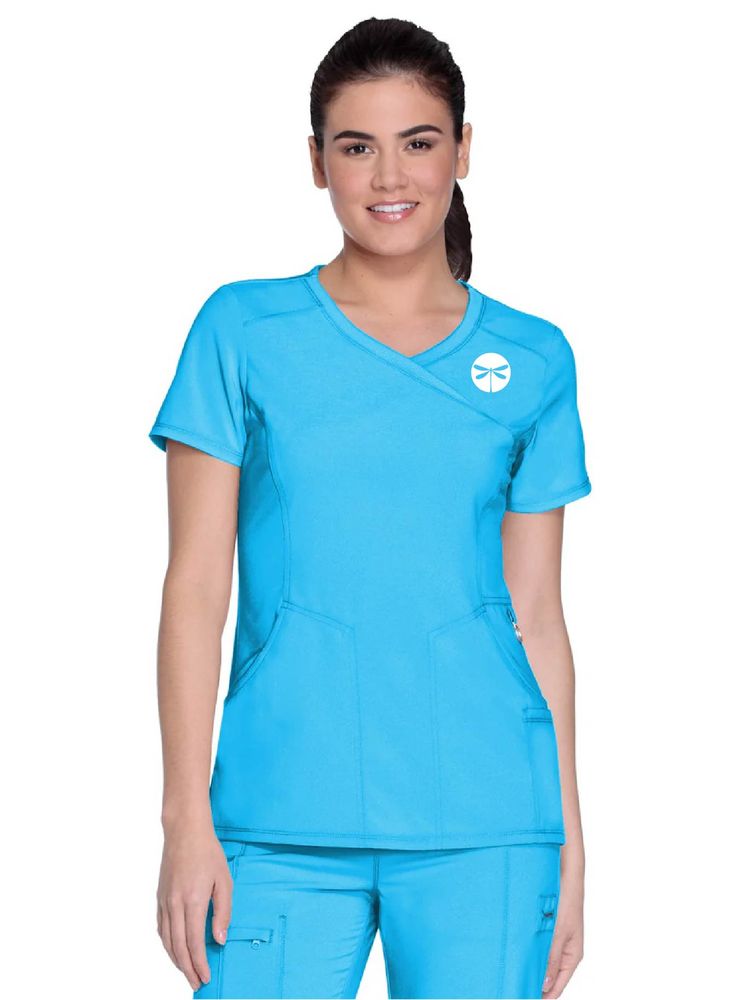 Cherokee Infinity Ladies Mock Wrap Scrub Top primary image