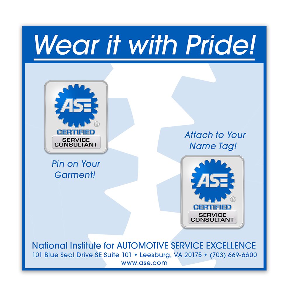 ASE Service Consultant Combo Lapel Pin | ASE Store