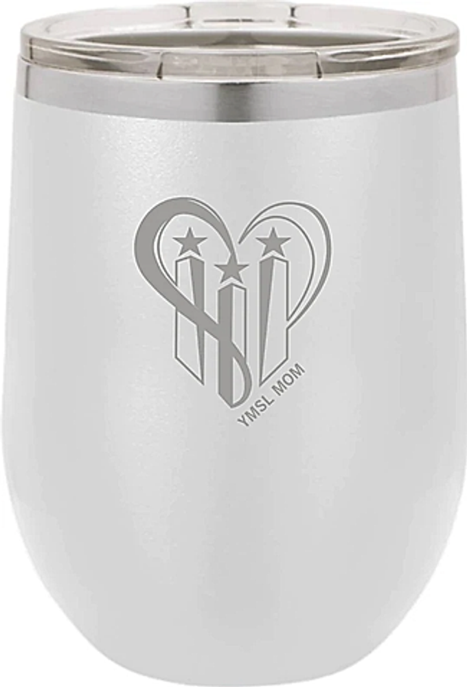 12oz Stemless Wine Tumbler Mom Logo primary image