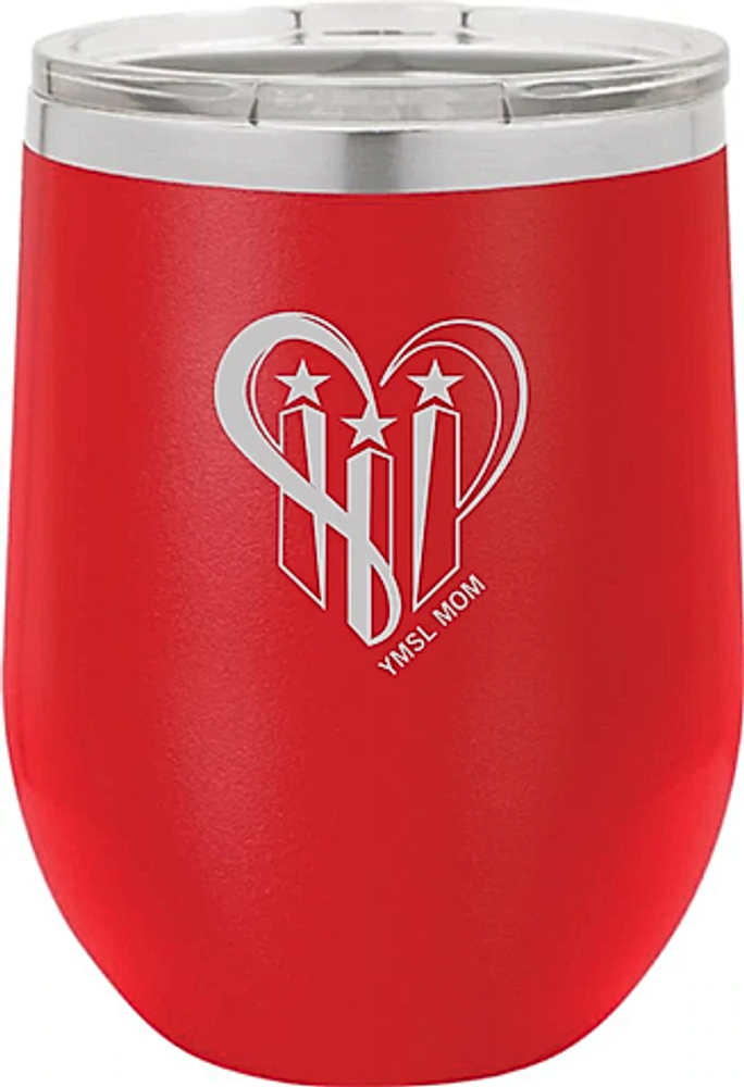12oz Stemless Wine Tumbler Mom Logo image thumbnail