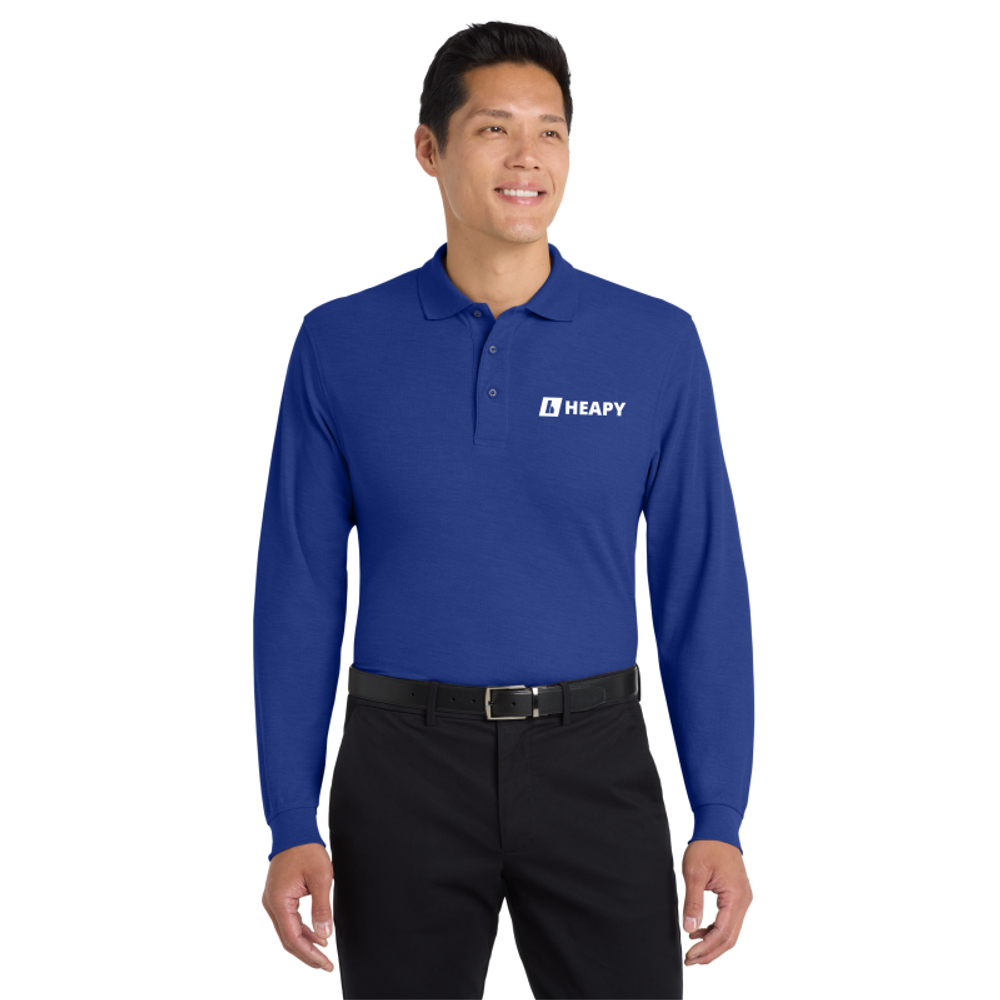 Men's Silk Touch Long Sleeve Polo primary image