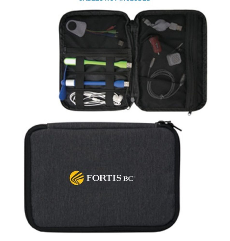 Large Tech Cable Organizer - Black | FortisBC