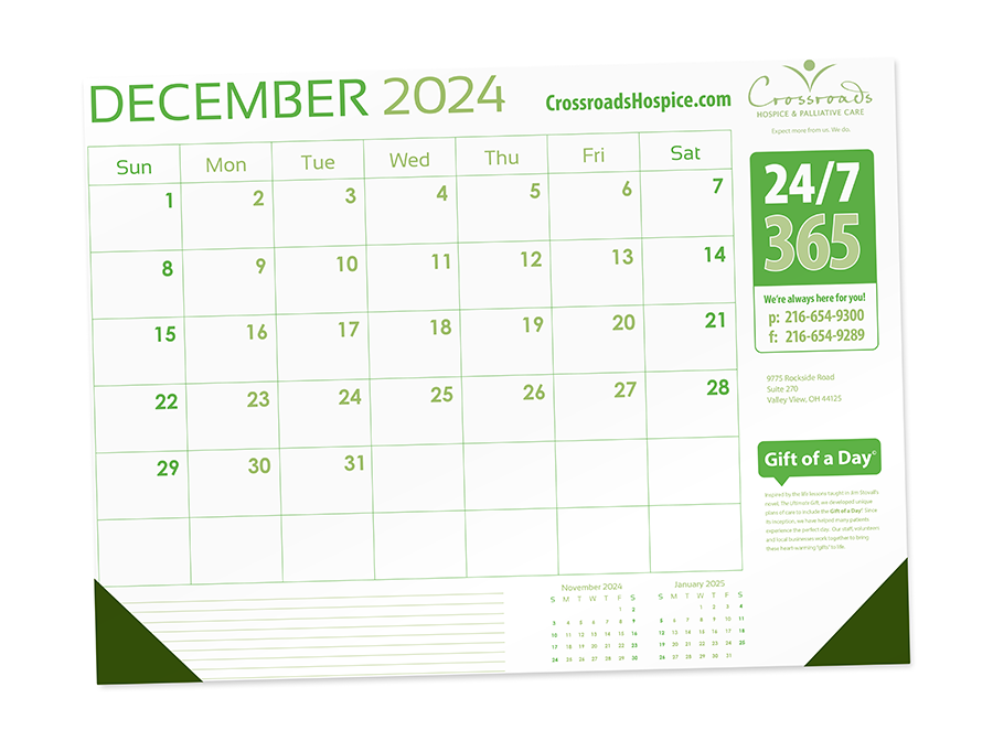 CROSSROADS CUSTOM DESK CALENDAR | Crossroads