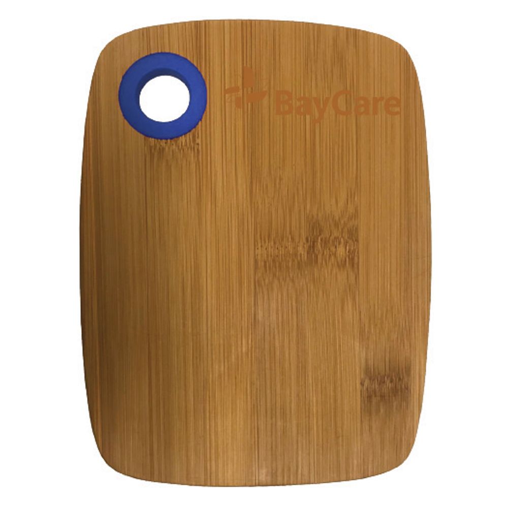 Small Bamboo Cutting Board w/ Silicone Ring | BayCare