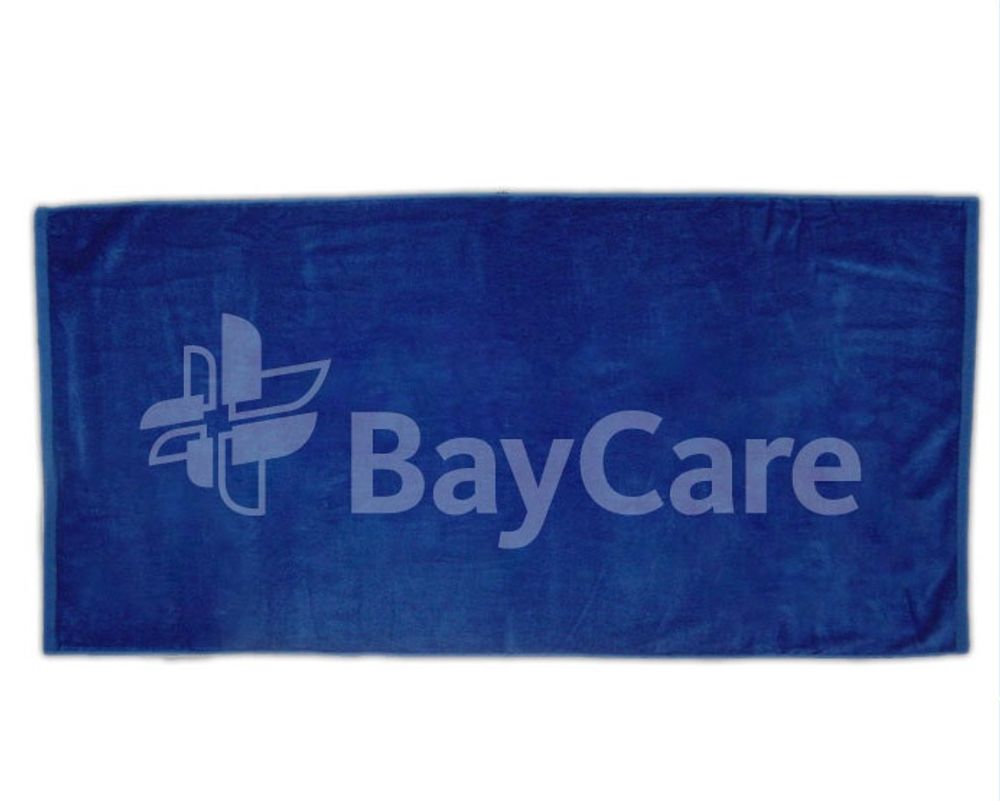 Basic Weight Colored Beach Towel | BayCare