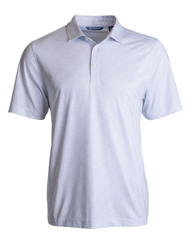 Cutter & Buck Pike Eco Pebble Print Stretch Recycled Mens Polo | Zurn Elkay