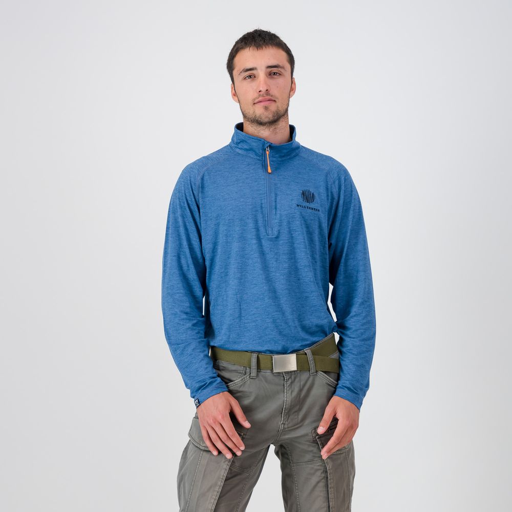 Pacesetter Zip Neck Top | Wilderness