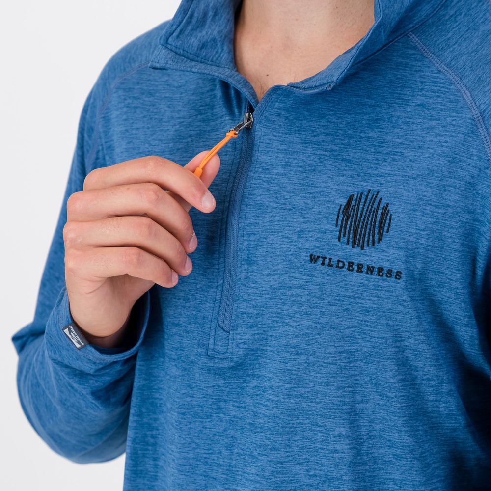 Pacesetter Zip Neck Top | Wilderness