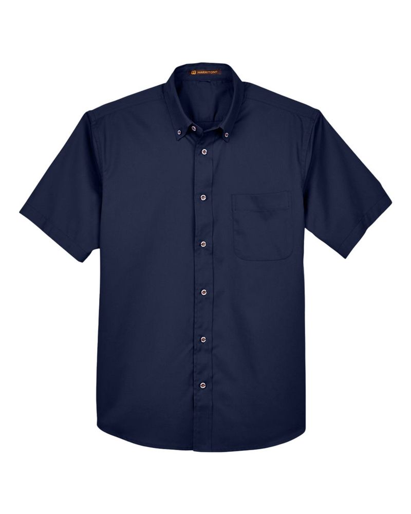 Men's Easy Blend Short-Sleeve Twill Shirt with Stain-Release primary image