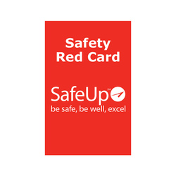 Safety Red Card with Logo | Amentum Safety Store