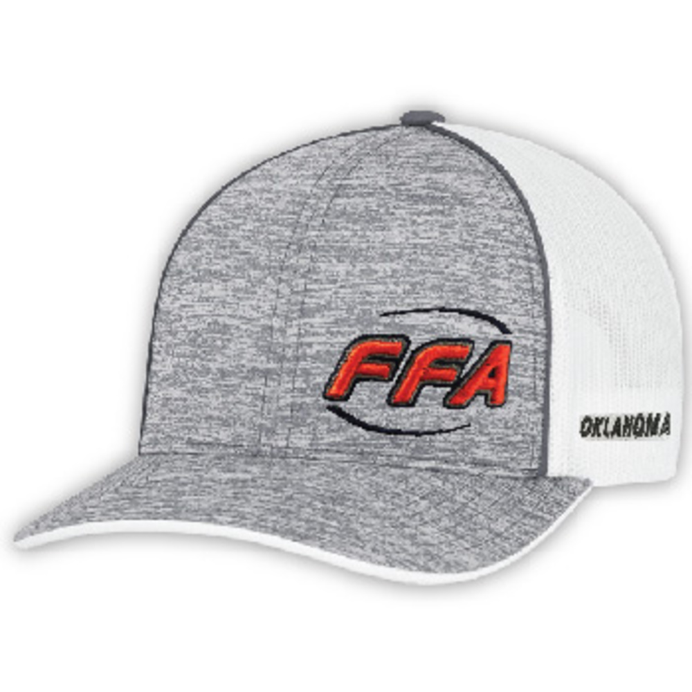 Graphite Heather/White - FFA Mesh Back Cap | OK FFA Gear
