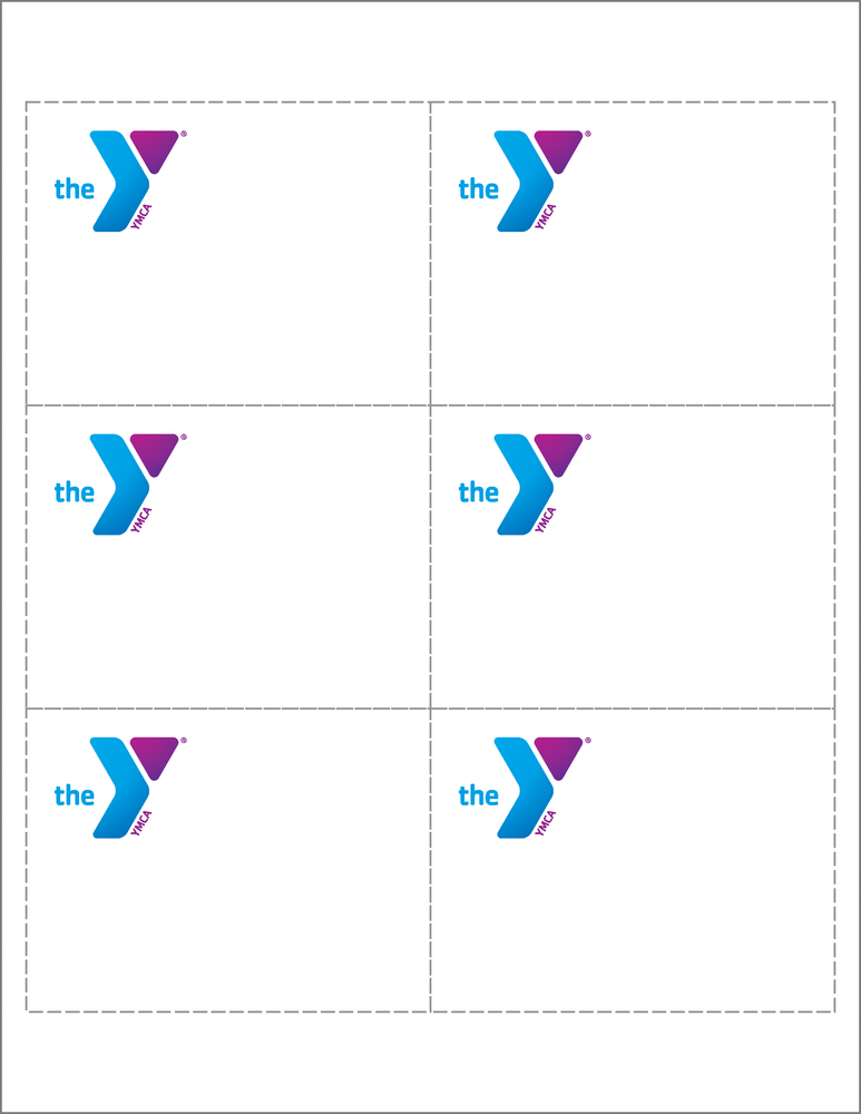 PACK OF 60 4 X 3 Preprinted Logo Name Badge Inserts YShop biz