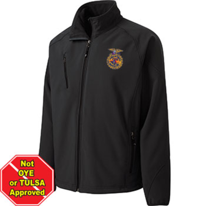 Men's Black Soft Shell Jacket | OK FFA Gear